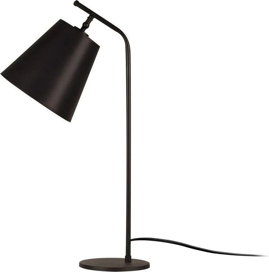 Černá stolní lampa s textilním stínidlem (výška 67 cm) Salihini – Opviq lights