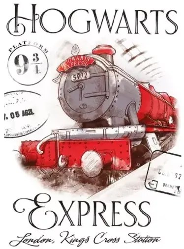 Carbotex Dětský ručník Harry Potter Bradavický Express 30x50 cm