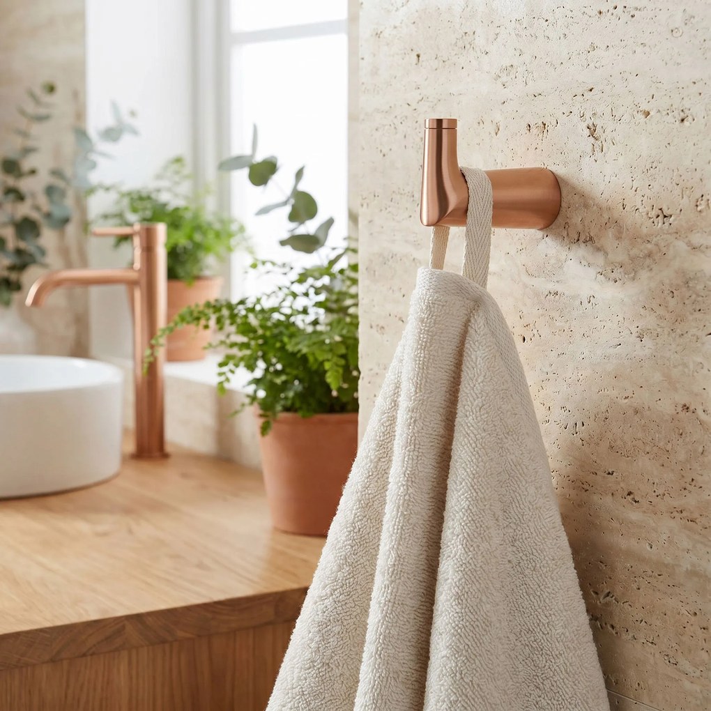 Rea Rea, Koupelnový háček 16204 Vibe Brush Copper, REA-60103