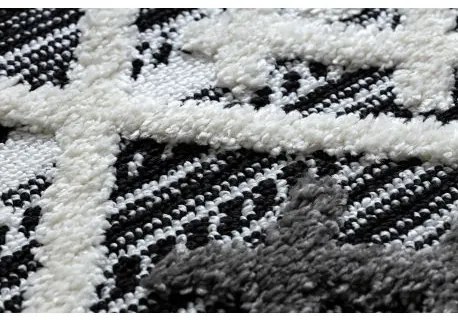 koberec MAROC P642 Diamanty Cik cak, střapce, Berber, Maroko, velikost 160x220 cm | krásné koberce cz