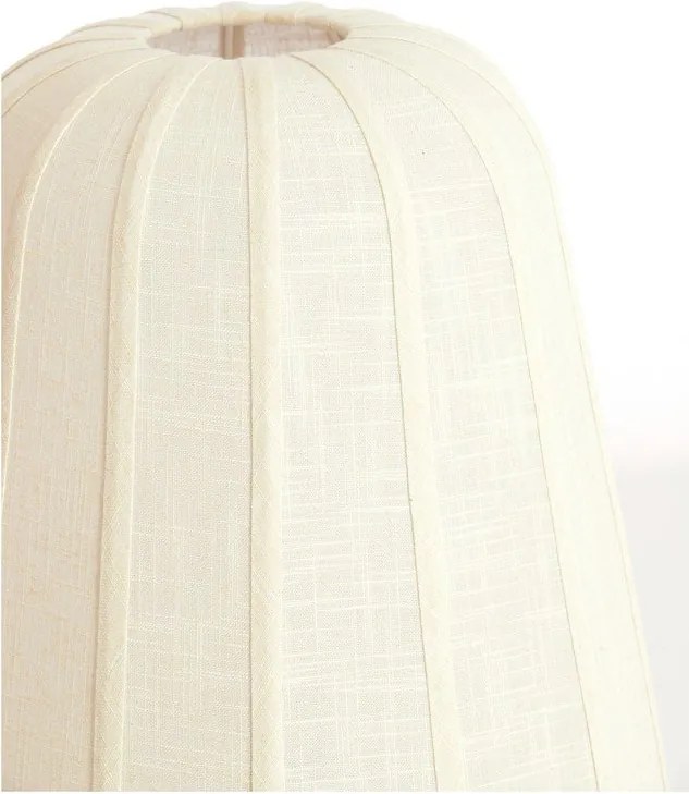 Bílá stojací lampa s textilním stínidlem (výška 133 cm) Bibury – Light &amp; Living