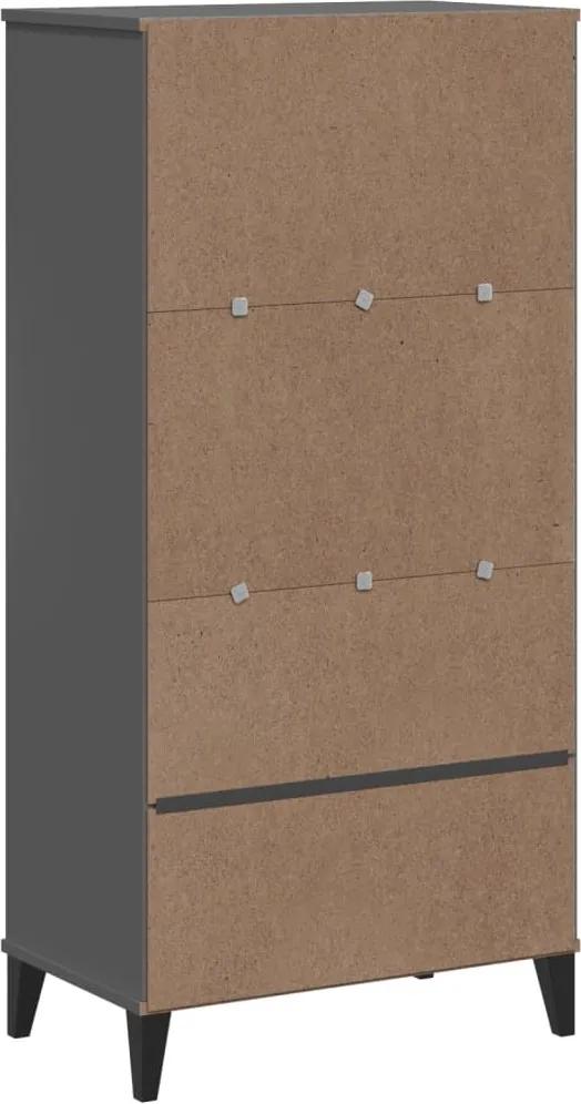 vidaXL Knihovna VIKEN 60 x 35 x 123 cm kompozitní dřevo [374949] Barva: anthracite grey