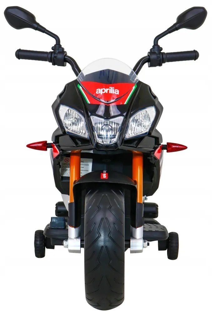 Dětská elektrická motorka Aprilia Tuono V4 Černá