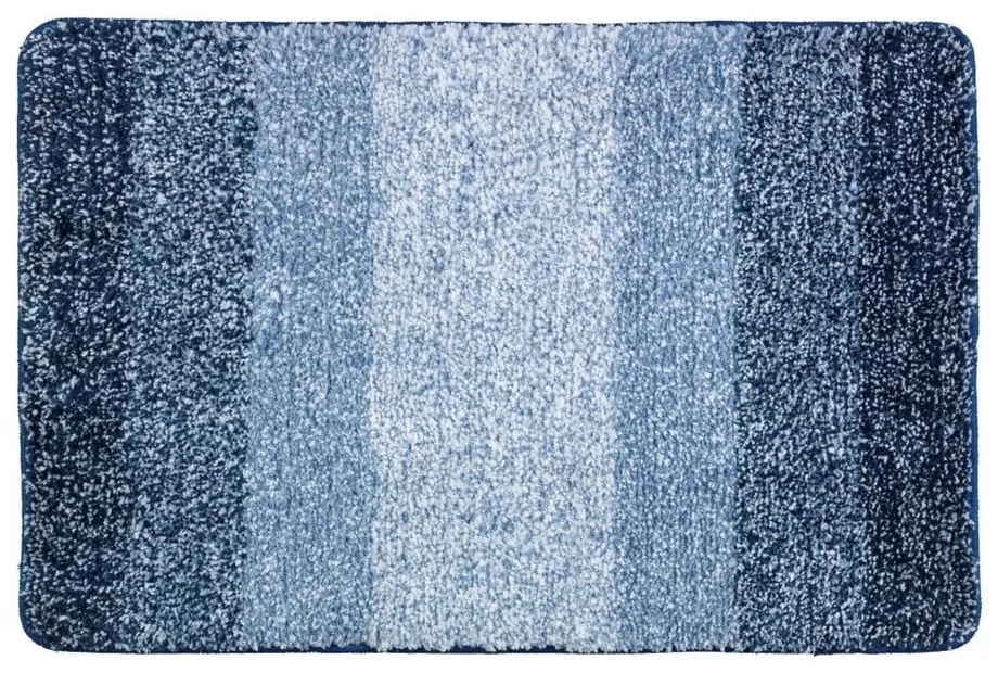 Modrá koupelnová předložka Wenko Luso, 60 x 90 cm
