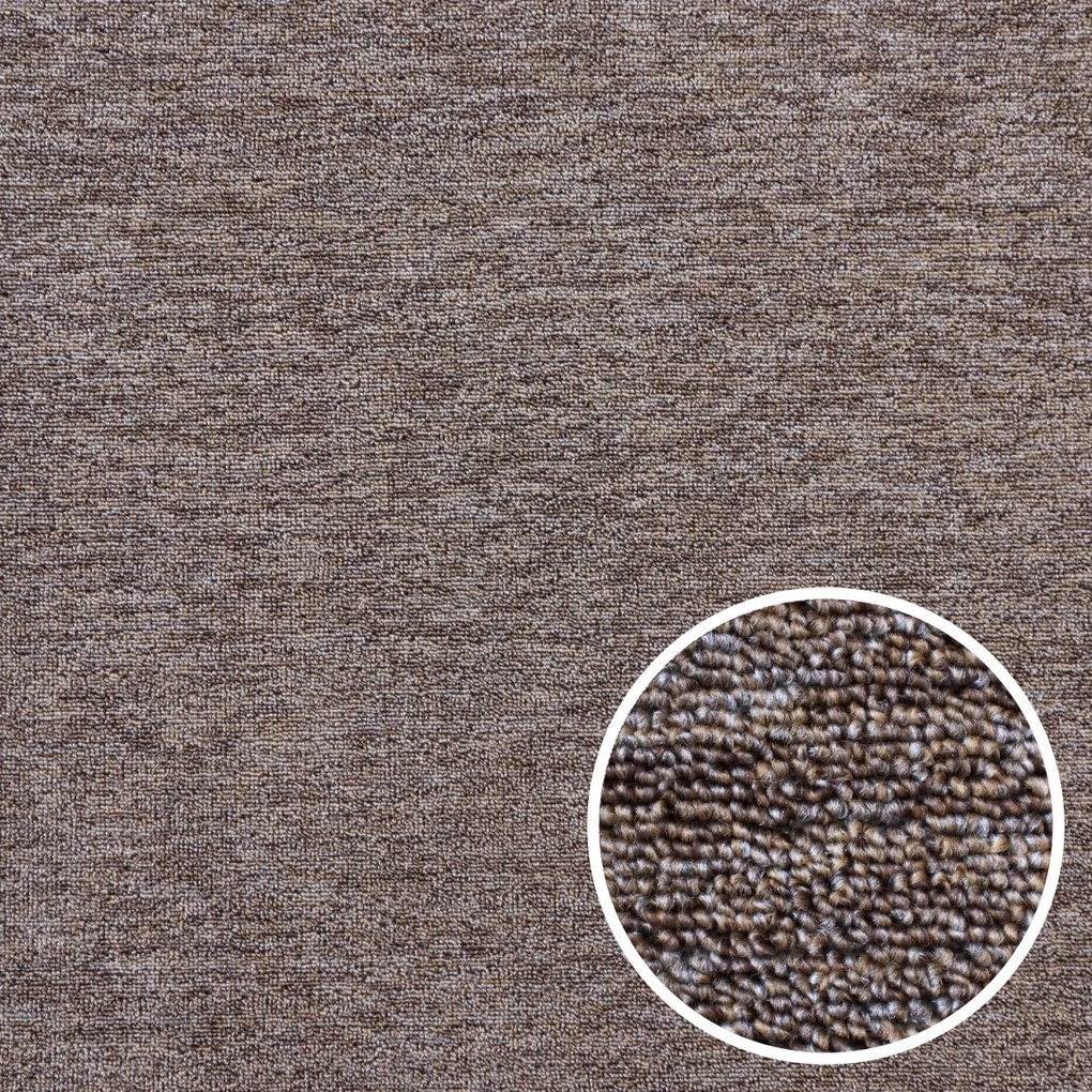 Spoltex, Metrážový koberec Artik New 120 hnědý, na míru, šíře 1m,2m,3m,4m, hnědá, filc, chodba / předsíň