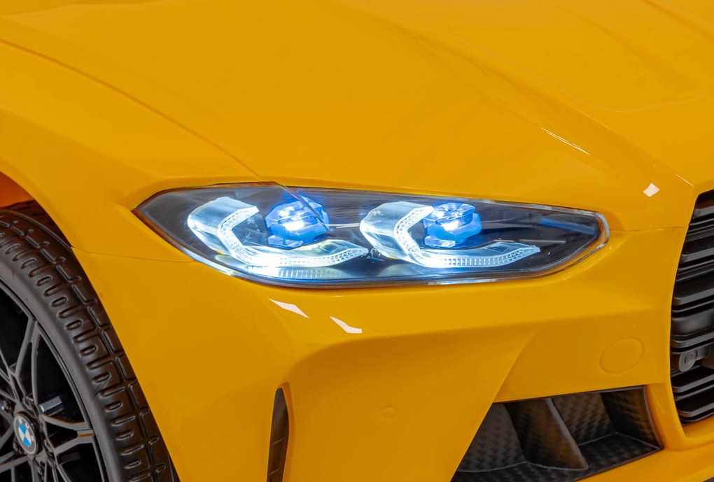 Ramiz Dětské elektrické auto BMW M4 Žluté