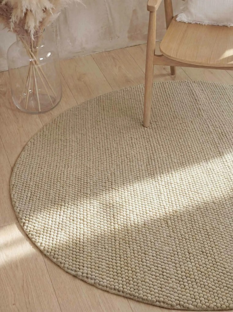 Ted Baker, Kusový koberec Ted Baker Richmond 106367 Beige kruh, 200x200, béžová, dětský pokoj