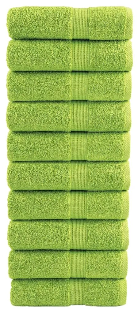 Prémiové mycí utěrky SOLUND 10 ks jablečně zelené 30x30 cm 600 g/m² 137493