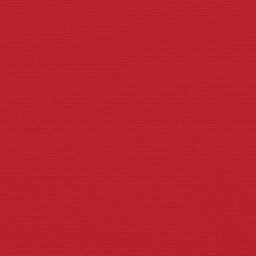 Zatahovací boční markýza červená 200 x 1 000 cm