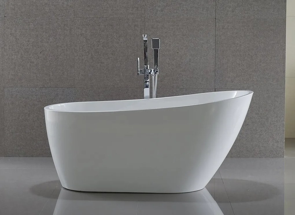 Aqualine Aqualine, TISA volně stojící vana 150x75 cm, bílá, E1575