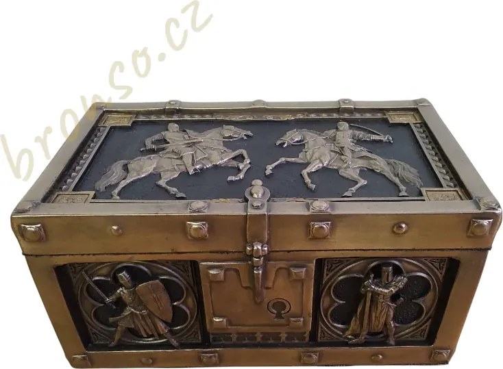 Rytířská šperkovnice Templáři, box na drobnosti - Veronese WU77621A4