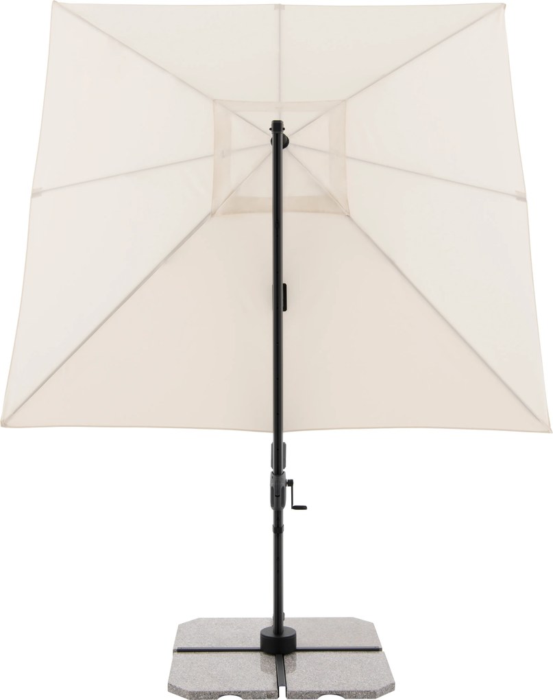 DERBY DX 280 x 280 cm – zahradní slunečník s boční nohou - Zboží s drobnou vadou (S332)