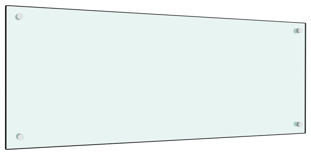 Kuchyňský panel mléčný 100 x 40 cm tvrzené sklo 249460