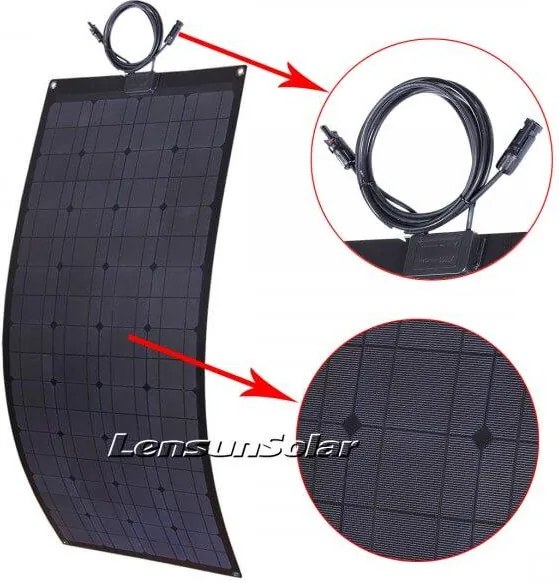 Flexibilní solární panel Lensun 12V 50Wp