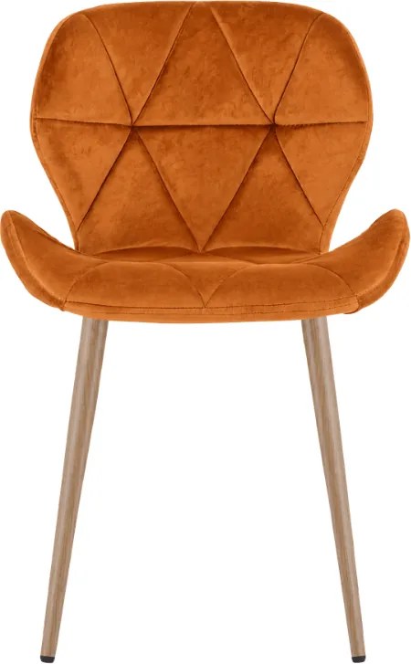 Jídelní židle MANGO VELVET, terakotová