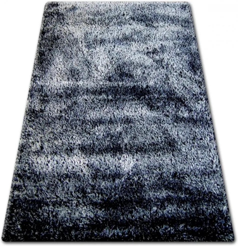 Kusový koberec Shaggy Narin černo fialový, Velikosti 140x190cm