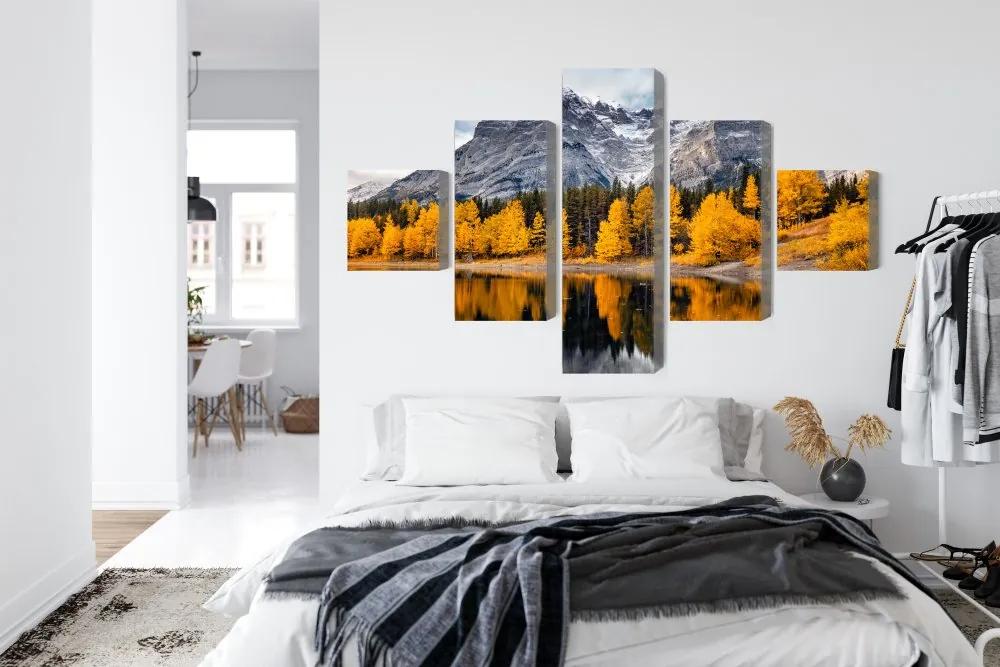 Vícedílný obraz Národní Park Banff V Kanadě Nedostatek Nedostatek Plátno Canvas 250x150