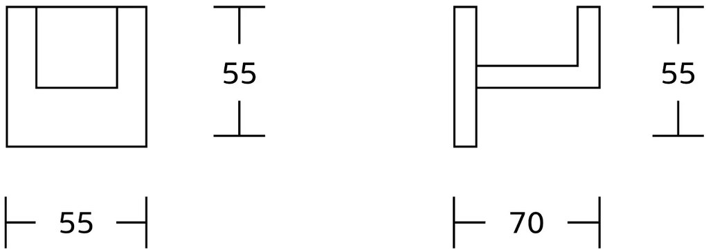 Mexen příslušenství, Vox držák na ručník, 1-háček, chromová, 707035-00