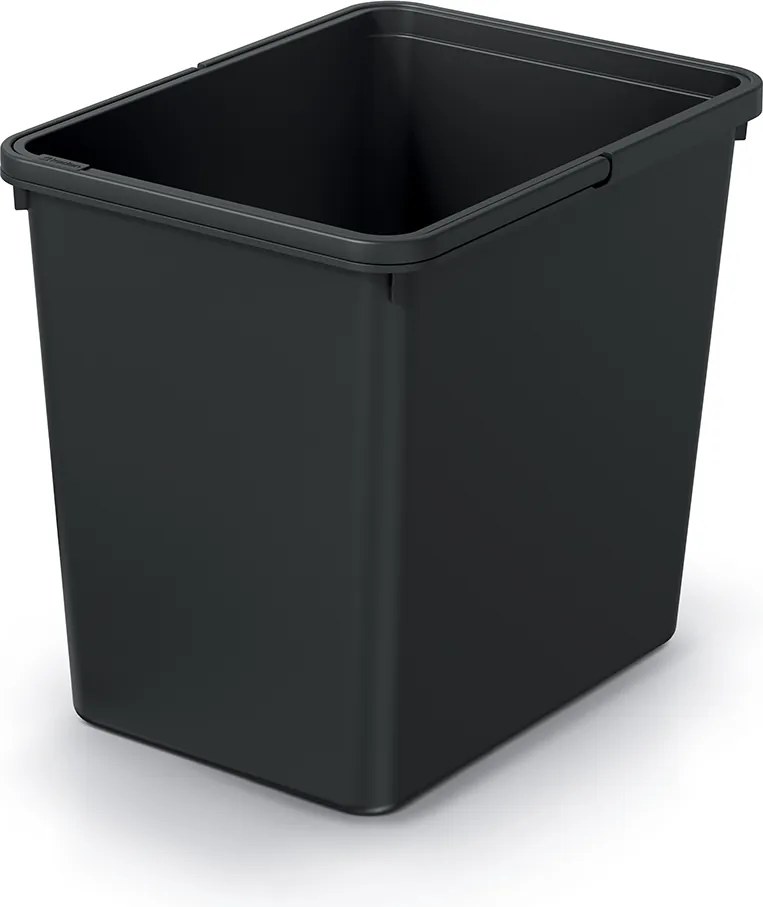 PRO Odpadkový koš SYSTEMA BASIC recyklovaný černý, objem 23l