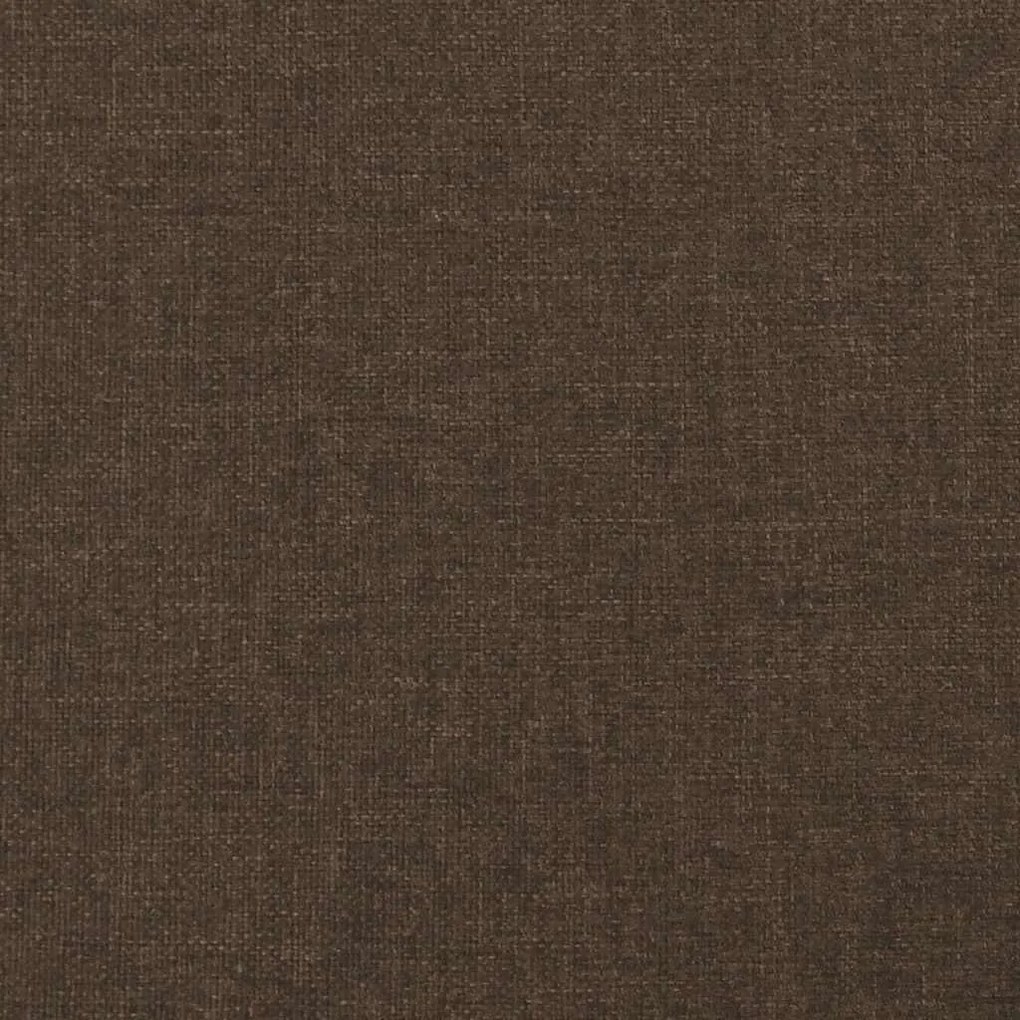 Čelo postele typu ušák tmavě hnědé 83 x 23 x 118/128 cm textil 3117653