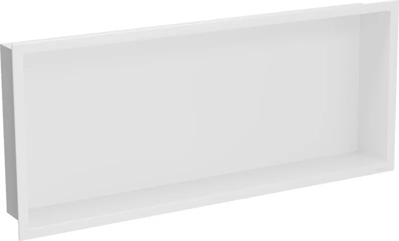 Mexen X-Wall-R nástěnná police s límcem 75 x 30 cm, bílá - 1920753010
