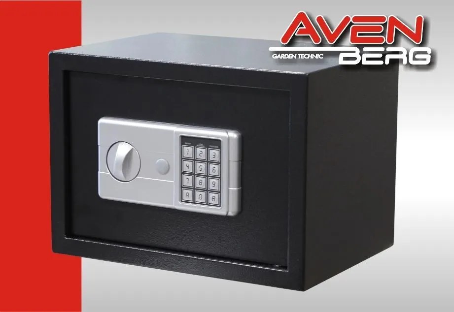 Elektronický bezpečnostní trezor AVENBERG 25EK - 250x350x250