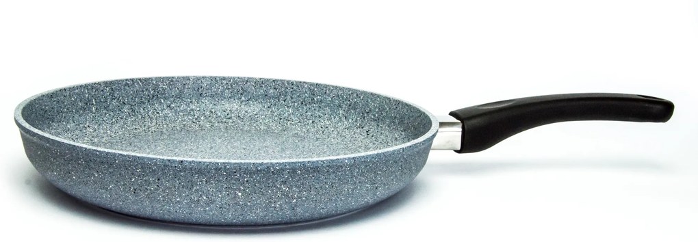 TOP ALULIT - české titanové nádobí Pánev na omelety bez poklice PROTITAN linie GRANIT - šedá, neindukční, průměr 28 cm, výška 5cm