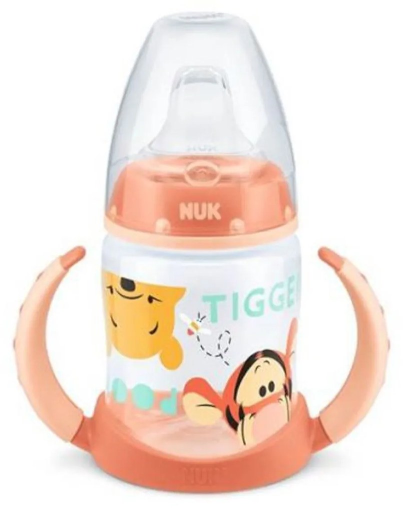 Kojenecká láhev na učení NUK 150 ml Disney Medvídek Pu oranžová