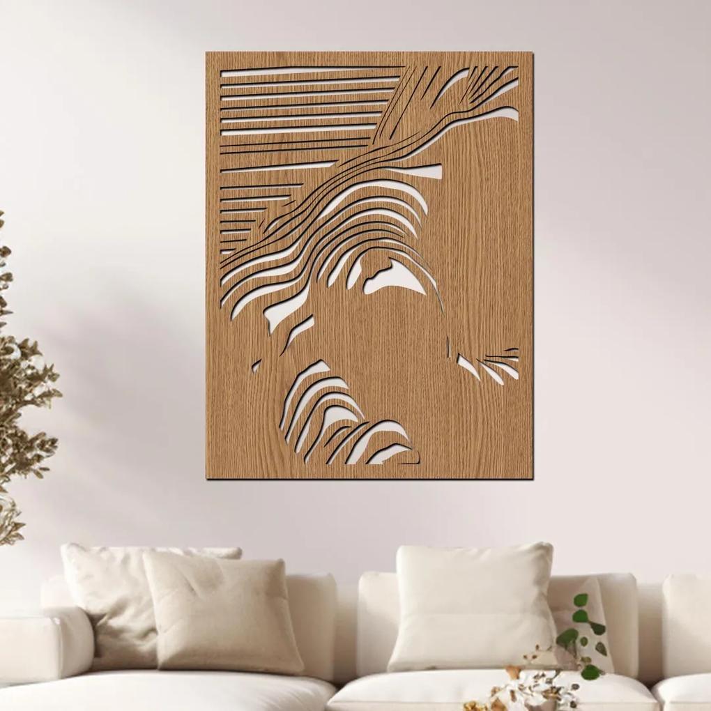 dřevo života Dřevěný obraz aktu Ženská vášeň Rozměry (cm): 46x60, Barevný vzor: Horský dub