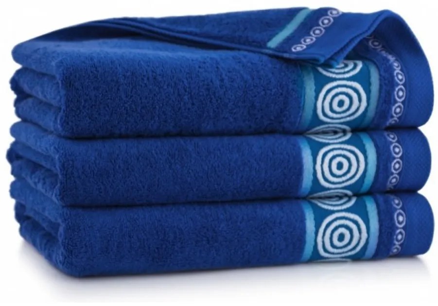 Egyptská bavlna ručníky a osuška Marciano 2 - tmavě modrá Velikost: ručník 50 x 90