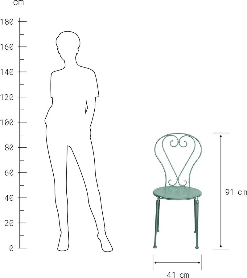 Butlers CENTURY Zahradní židle - šalvějová