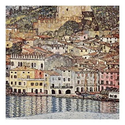 Reprodukce obrazu Gustav Klimt - Malcesine on Lake Garda, 60 x 60 cm