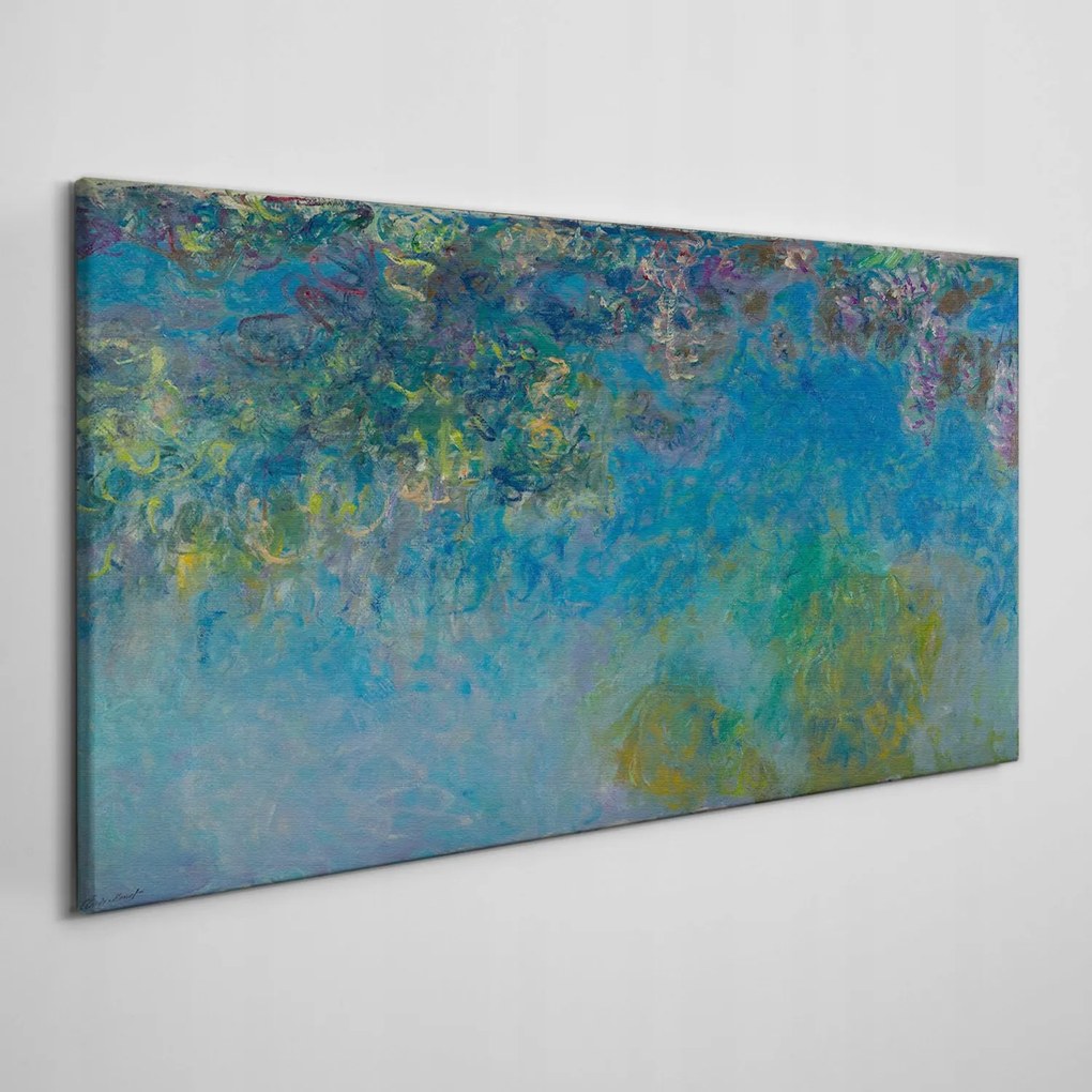 Nástěnný obraz na plátně canvas Wisteria Monet 100x50 cm