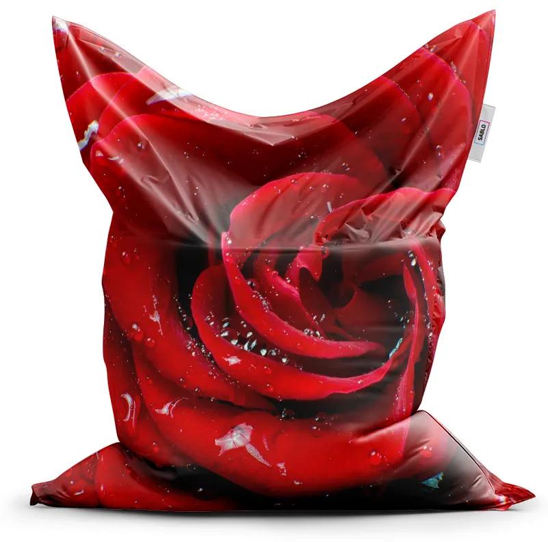 Sablio Sedací vak Classic Růže - 150x100 cm