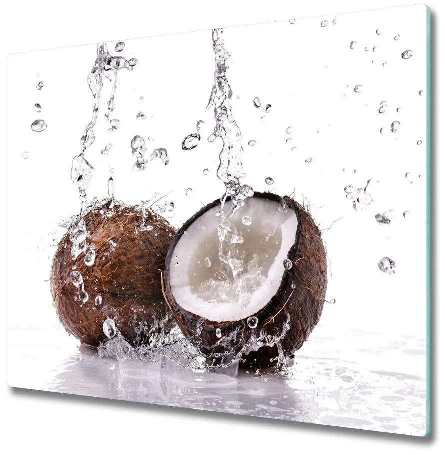 Skleněná krájecí deska Kokos a voda