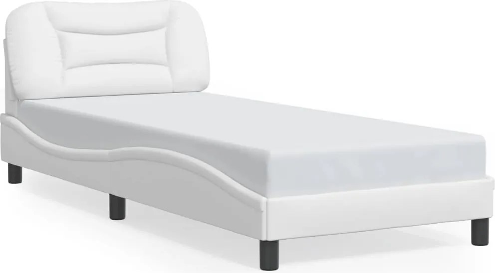 Rám postele s LED bez matrace Hvar bílý 80 x 200 cm 3213893