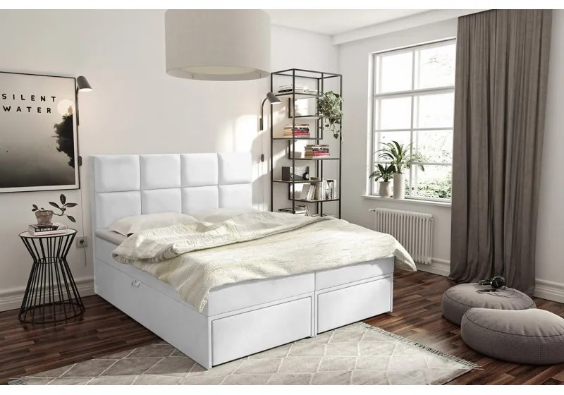 Kontinentální postel Hudson Lux 2, Rozměr postele: 180x200, Potah:: Muna 19
