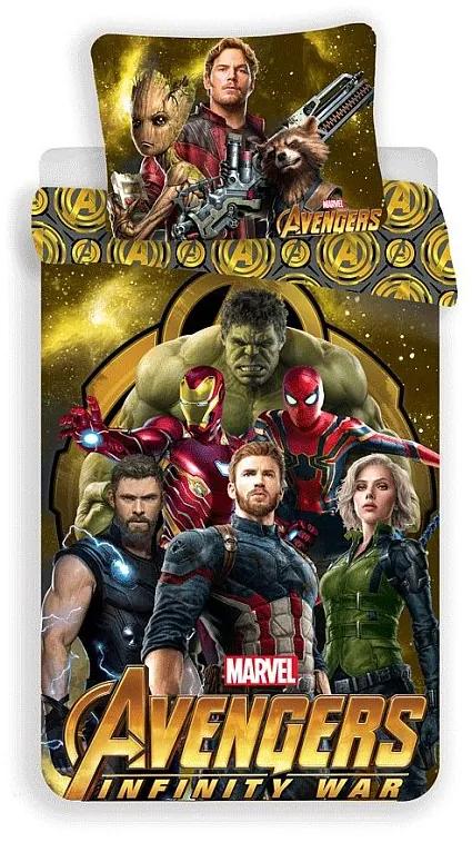 JERRY FABRICS Povlečení Avengers Infinity War Bavlna 140/200, 70/90 cm
