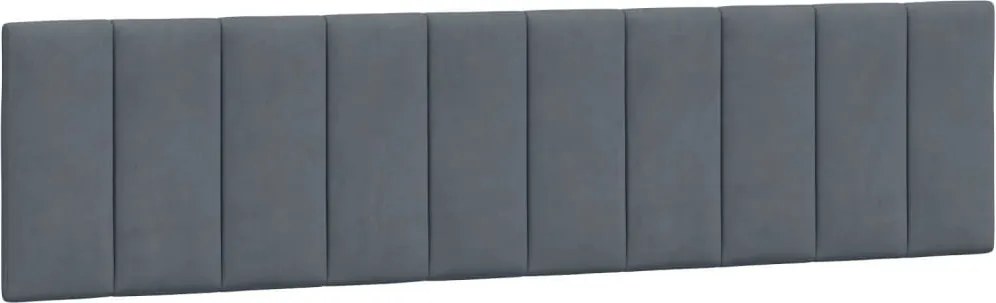 Postel s matrací Hanko tmavě šedá 200 x 200 cm samet 3208617