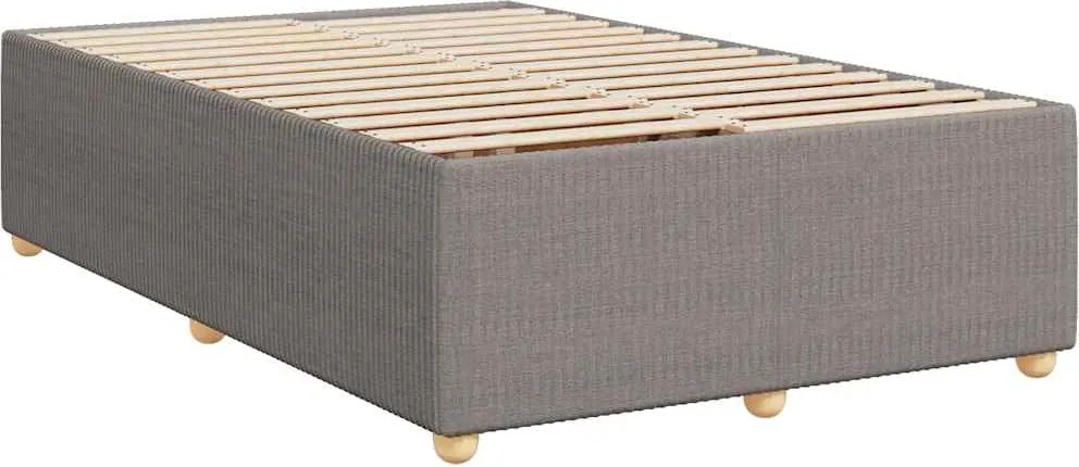 Box spring postel s matrací taupe 120x190 cm textil 3285557