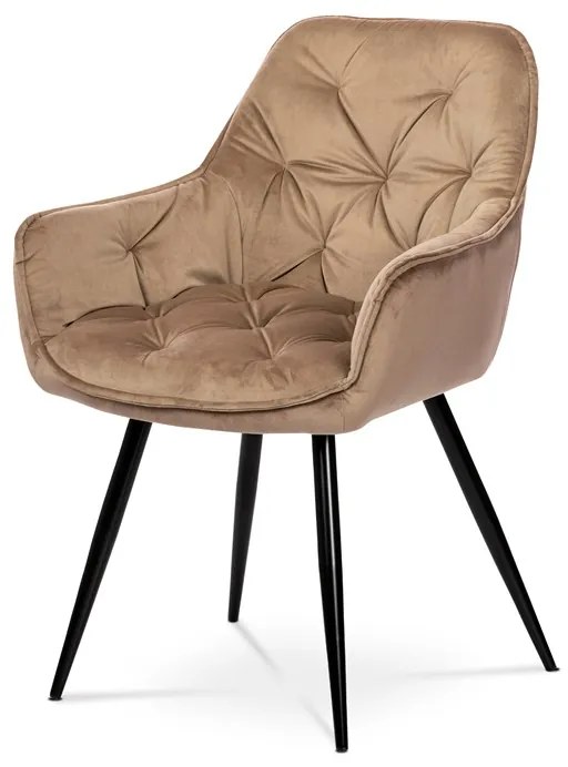 Autronic Čalouněná jídelní židle DCH-421 Barva potahu: Cappuccino