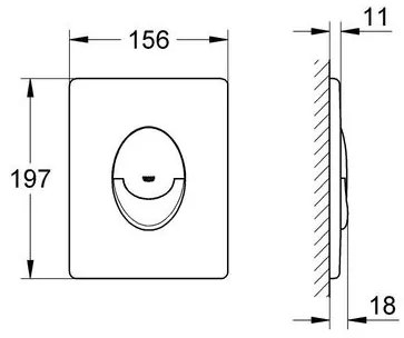 Grohe Skate Air Ovládací tlačítko 38505P00