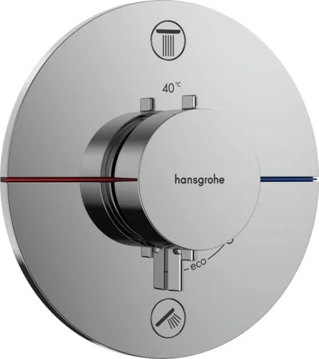 Hansgrohe ShowerSelect Comfort S sprchová a vanová baterie bez podomítkového tělesa chrom 15554000