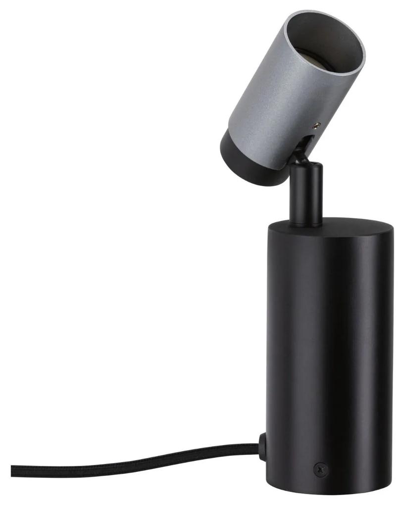 P 79521 Neordic stolní lampa Runa GU10 max. 20W černá/antracit - PAULMANN