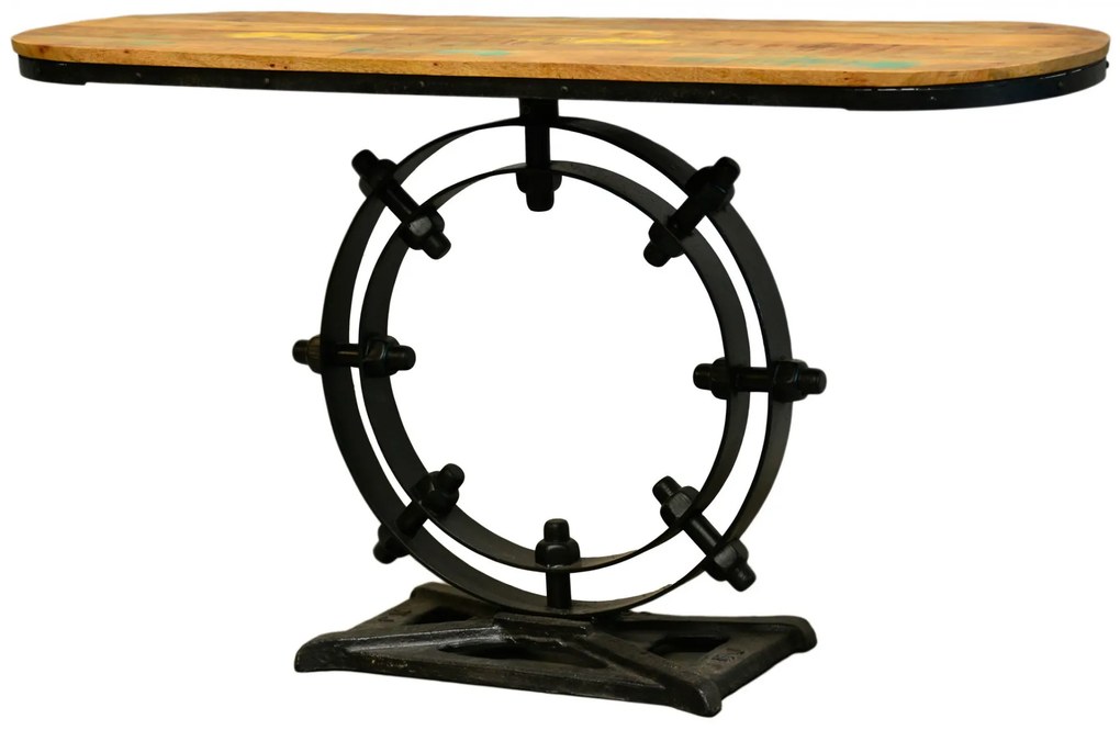 ART-STYLE Konzolový stolek Industrial, železná podstava