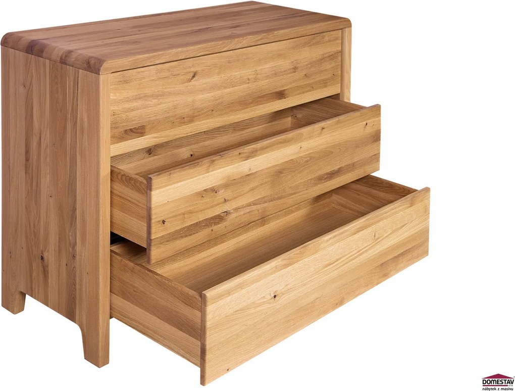 Komoda Fantazie Domestav F325 Materiál: DUB Natur, Barevne provedení: Přírodní provedení-lak