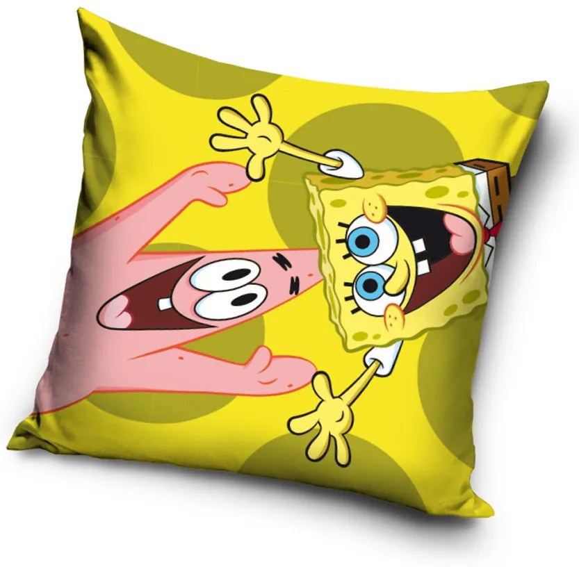 Dětský polštářek Sponge Bob a Patrick Žlutý