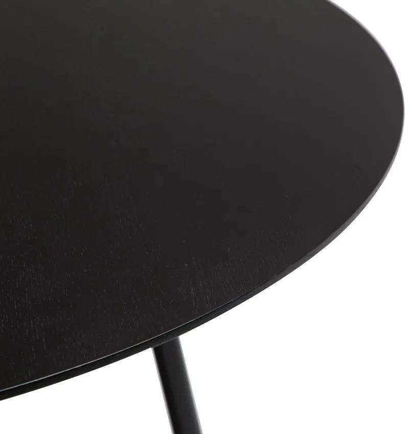 ​​​​​Dan-Form Černý dřevěný jídelní stůl DAN-FORM Ooid 120 cm