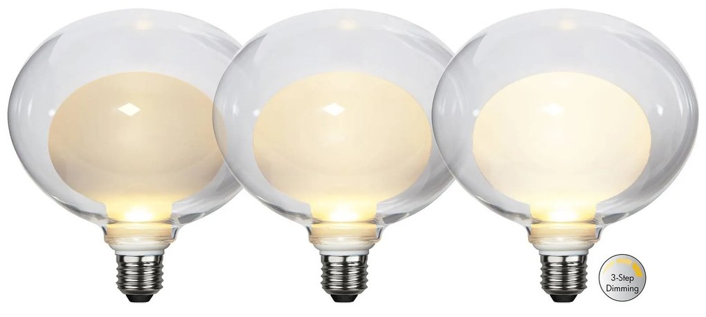 LED žárovka Space E27 3,5W G150, opál, 3-step dim