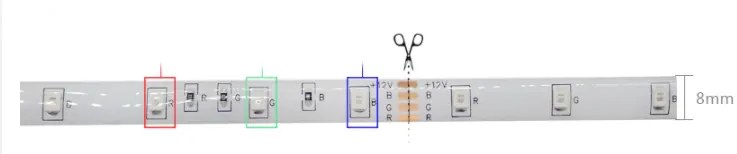 BERGE LED pásek RGB - IP65 - 5m + dálkové ovládání + napájecí adaptér - SADA